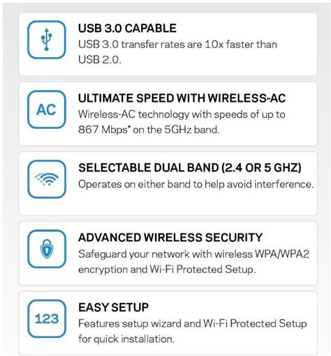 Linksys Dual Band Wifi 5 Usb Adapter Ac1200 Wireless Wusb6300 Adapter