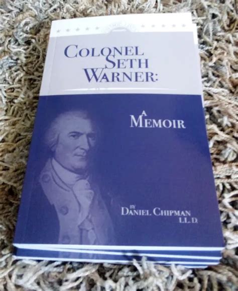 A Memoir Of Colonel Seth Warner Par Daniel Chipman Eur 679 Picclick Fr