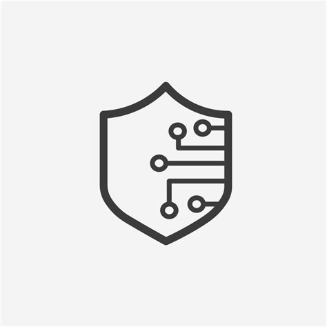Shield Icon Cyber Security Protection Symbol 47109500 Vector Art At