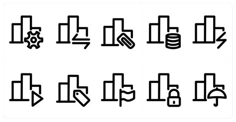 Set Of 10 Bar Graph Icons As Graph Setting Graph Sync Graph Link