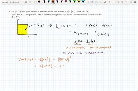 Solved Pick The Point X Y Uniformly In The Triangle X Y 0