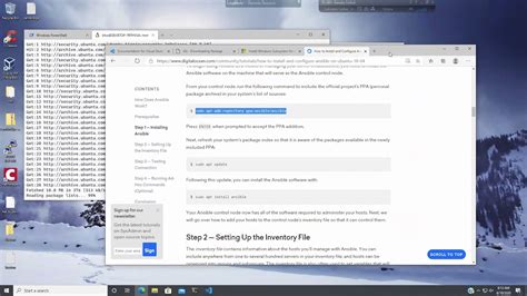 Setting Up Ansiblepython Development Environment On Windows 10 Youtube