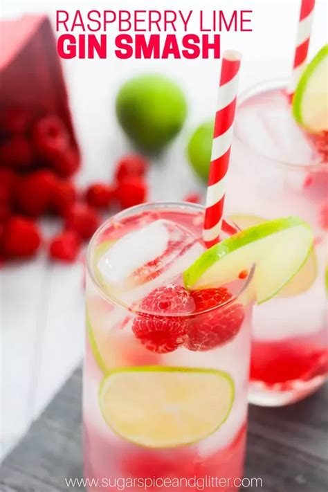 A Fun Twist On A Raspberry Lime Gin Rickey This Raspberry Lime Gin