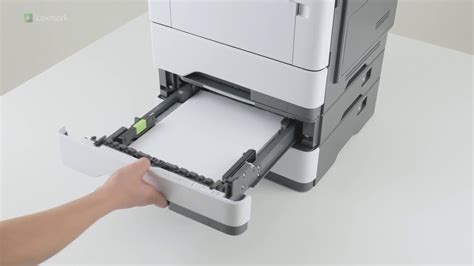Lexmark Xm3250 Clearing The Paper Jam In Trays Youtube