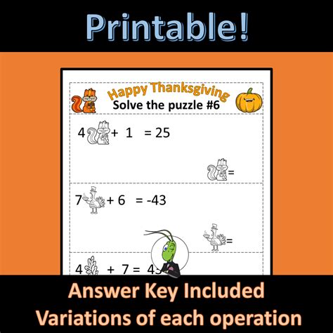 Thanksgiving Solving Logic Puzzle Made By Teachers