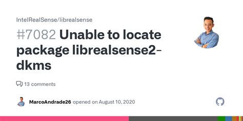 unable to locate package librealsense2 dkms · issue 7082