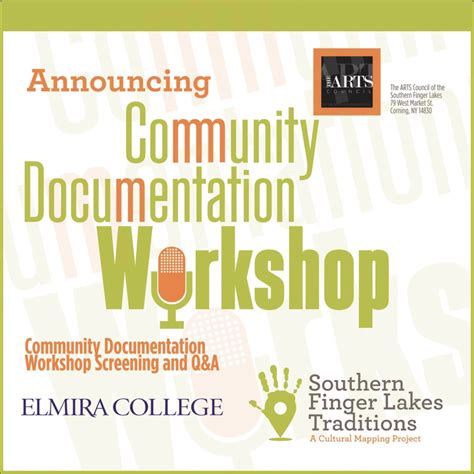 Community Documentation Workshop The Arts Council Of The Southern