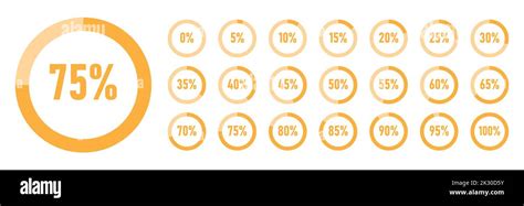 Infographic Percentage Diagram Designed With Colorful Circles Vector Illustration Stock Vector