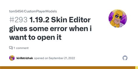 Skin Editor Gives Some Error When I Want To Open It Issue Tom