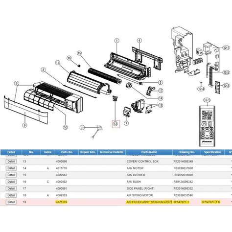 Daikin 4025179 Air Filter Assy Titanium Apatite Air Conditioners R Us