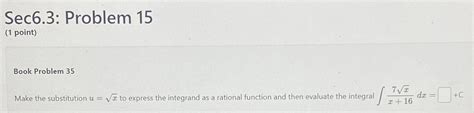 solved sec6 3 problem 15 1 ﻿point book problem 35make the