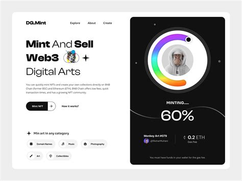 NFT Minting Website Design Behance