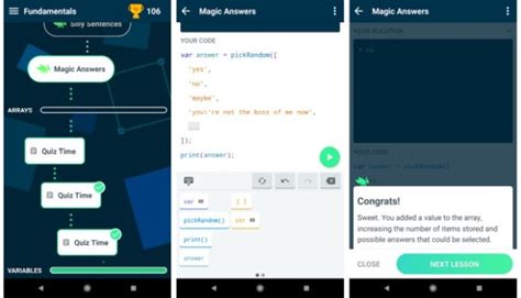 Google S Grasshopper Mobile App Teaches You To Code JavaScript In Your Free Time Liliputing