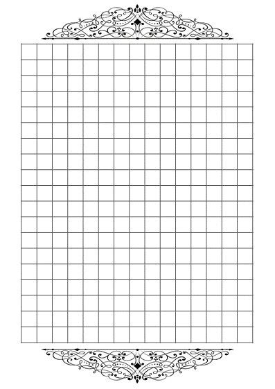 Странички в клеточку 📑для черно белой печати Post Blog Posts Words