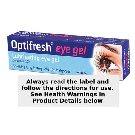 Optifresh Lubricating Eye Gel Tube 10g Big W