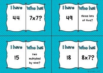 Multiplication Loop Cards By Holly Rachel Teachers Pay Teachers