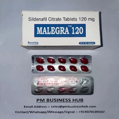 Sildenafil Citrate Tablets 120 Mg At Best Price In Nagpur By Christ