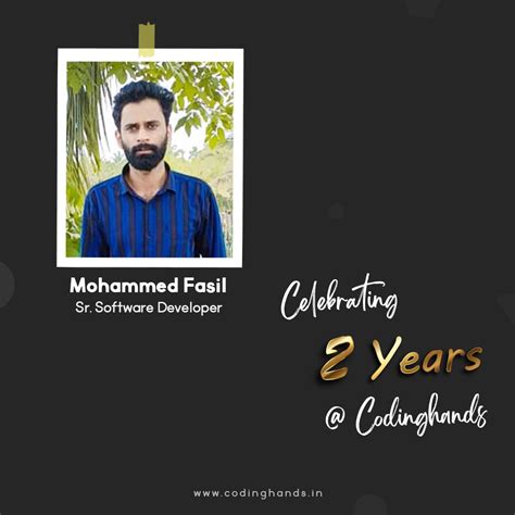 Workanniversary Team Coding Hands Infotech Llp