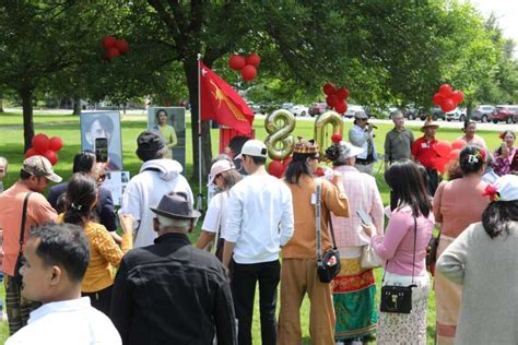 အမေရိကန်ပြည်ထောင်စု ဘတ်ဖလိုမြို့တွင် လူထုခေါင်းဆောင် ဒေါ်အောင်ဆန်းစုကြည်၏ နှစ် ၈၀ ပြည့် မ