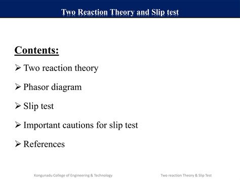 Two Reaction Theory And Slip Test Pptx