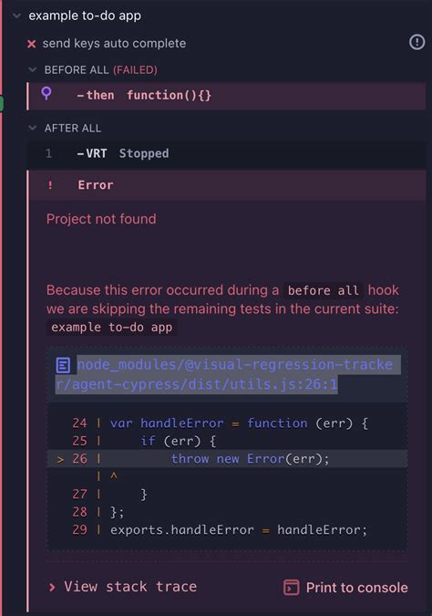 Before Method Giving Project Not Found Error I Can T Find Any Solution Issue 393 Visual