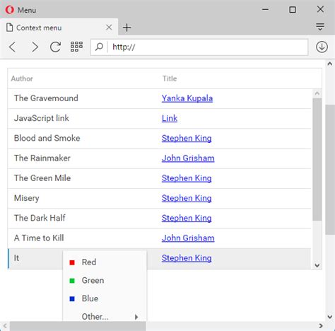 To Avoid Displaying Of The Horizontal Scroll Set The Visible Area And Define The Menu S