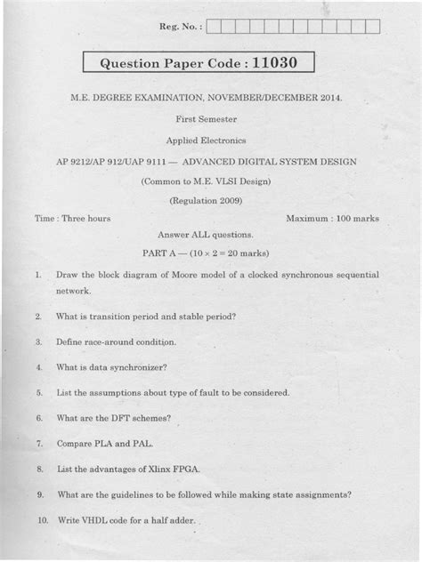 Advanced Digital Systems Design 2014 Pdf Electronic Design Electronics