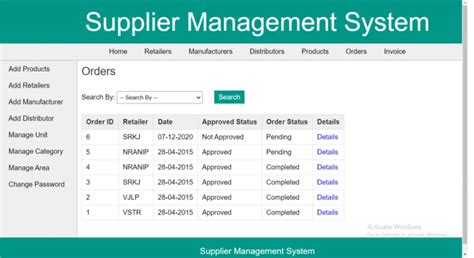 Supplier Management System In Java With Free Code