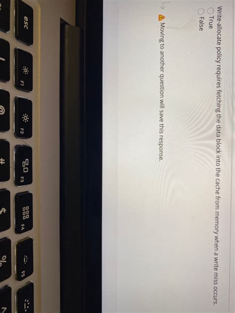 Write Allocate Policy Requires Fetching The Data Bloc Solvedlib