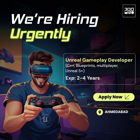 Wearehiring Unrealengine Gamedeveloper Ahmedabadjobs Gamingindustry Careeropportunity