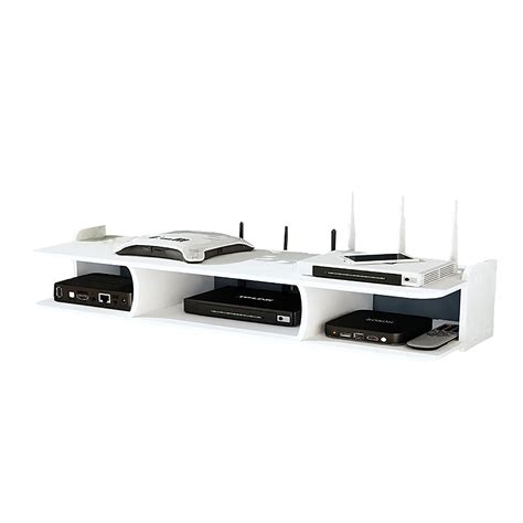 Buy WIFI Router Storage Shelf Set Top Box Storage Box Decoder Rack Floating Wall Modern TV Unit