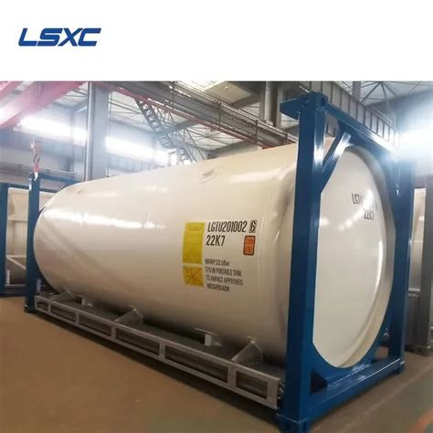 Iso Tank Container 21m3 Cryogenic 20ft T75 Pressure Vessel Efficient