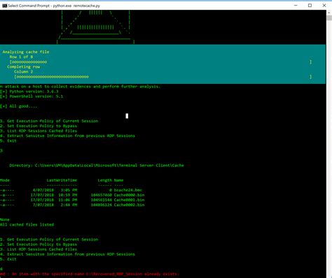 Remote Desktop Caching Recover Old RDP Session Data In Broken PNG Files