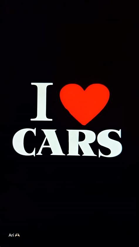 Cute I Love Cars Sticker For Your Car