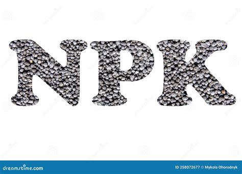NPK Letters Made of Mineral Fertilizers Background Stock Illustration - Illustration of leaf ...