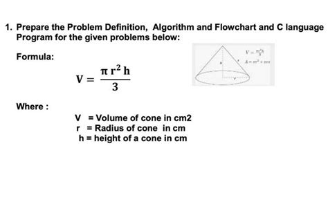 Get Answer 1 Prepare The Problem Definition Algorithm And