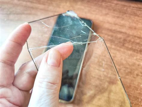 Removing Protective Film From A Cracked Screen Peeling Off A Cracked