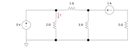 [solved] use mesh analysis to find the value of i in the circuit below