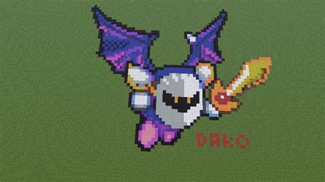 Meta Knight Pixel Art Minecraft Map