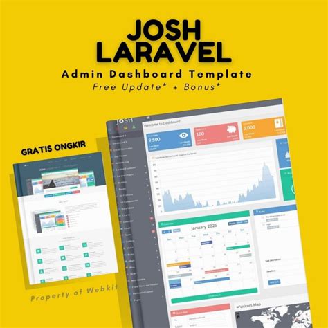 Jual Josh Laravel Admin Front End Crud Gpl Shopee Indonesia
