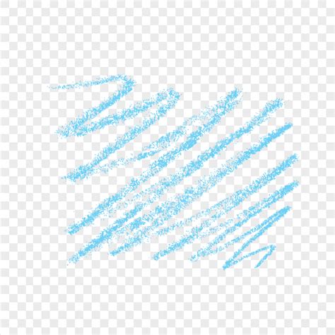 Blue Chalk Zig Zag Line PNG Citypng