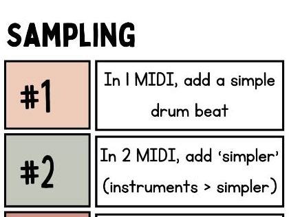 Ableton Sampling Step By Step Guide Teaching Resources