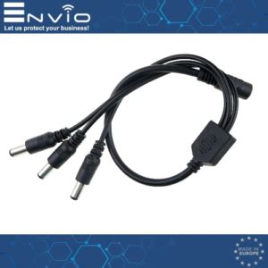 3 WAY DC POWER SPLITTER ADAPTER JACK 1 MALE TO 3 FEMALE 5 5MM 2 1MM Envio Security