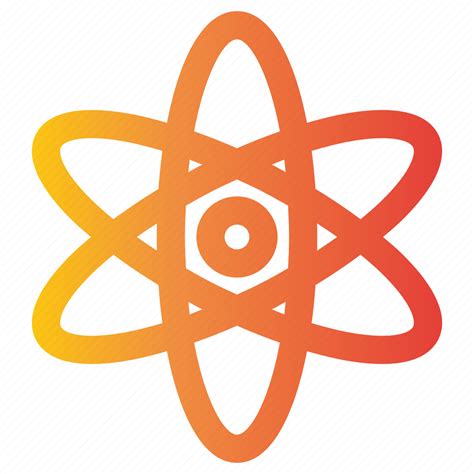 Science Atom React Revolving Electron Physics Nuclear Icon
