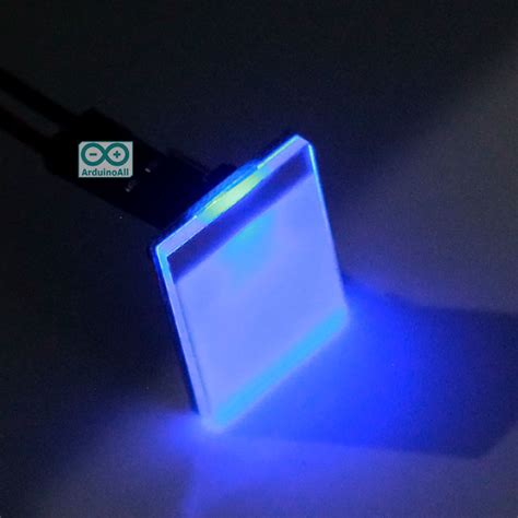 สวิตช์สัมผัส Touch Capacitive Switch พร้อมไฟในปุ่มสัมผัส สีน้ำเงิน