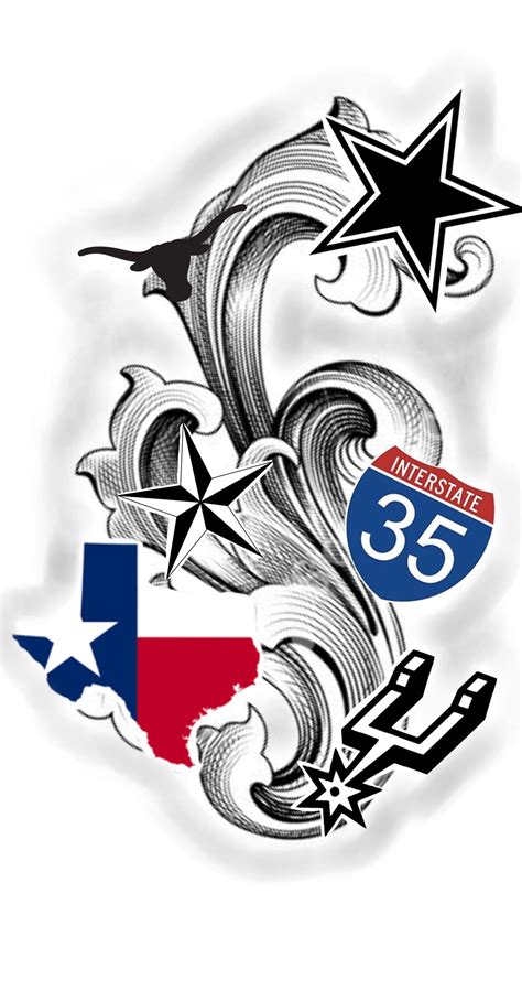 Texas Tattoos Show Off Your State Pride