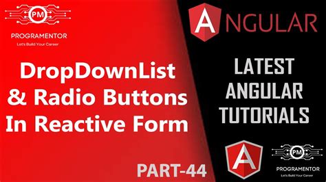 44 Radio Button And Drop Down List In Reactive Forms Angular