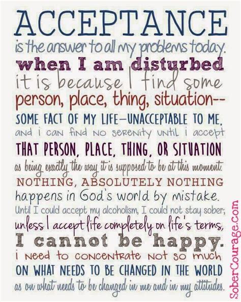 Acceptance Aa Quotes Addiction Recovery Quotes In 2023 Elevation