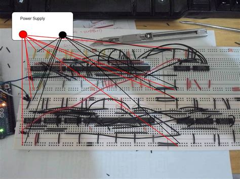 Voltage Is Reduced Across Chained Breadboards Electrical Engineering