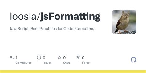 GitHub Loosla JsFormatting JavaScript Best Practices For Code Formatting